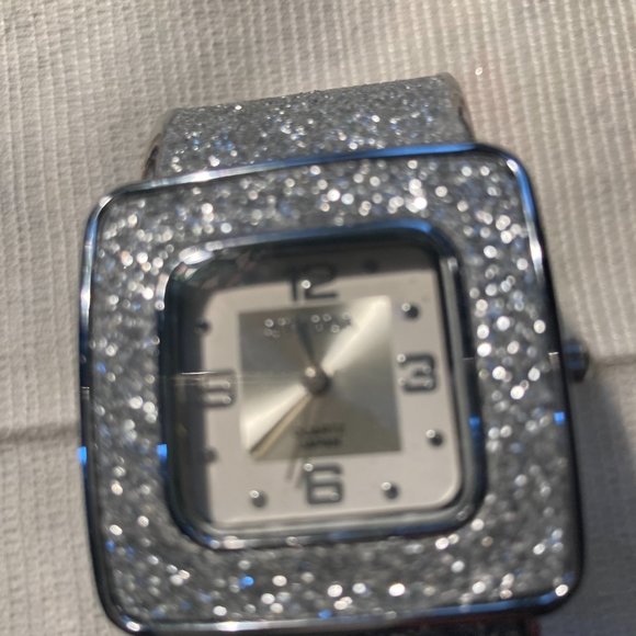 Strada | Other | Mint Condition Working Womens Strada Silver Cuff Watch ...